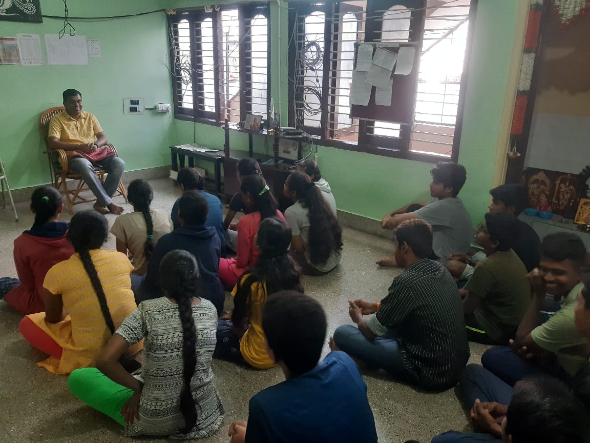 Jithesh sir visited ArshaGokulam - Arsha Seva Kendram